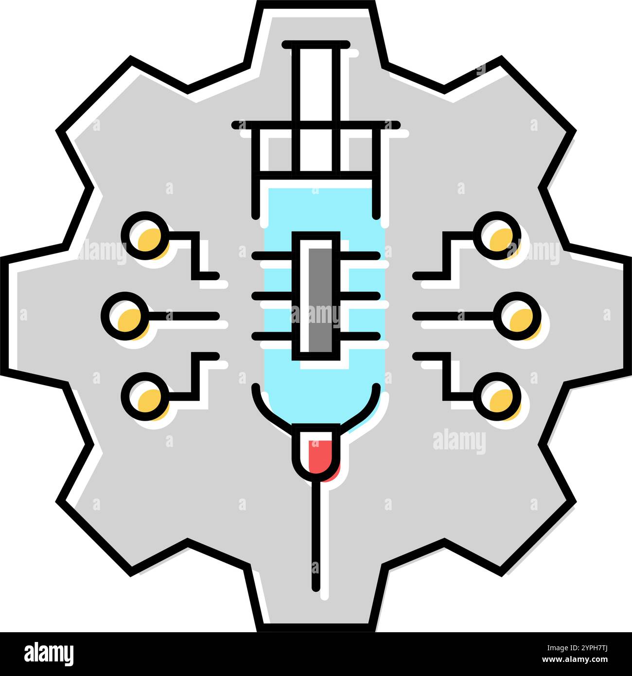 tech junkie tech enthusiast color icon vector illustration Stock Vector ...