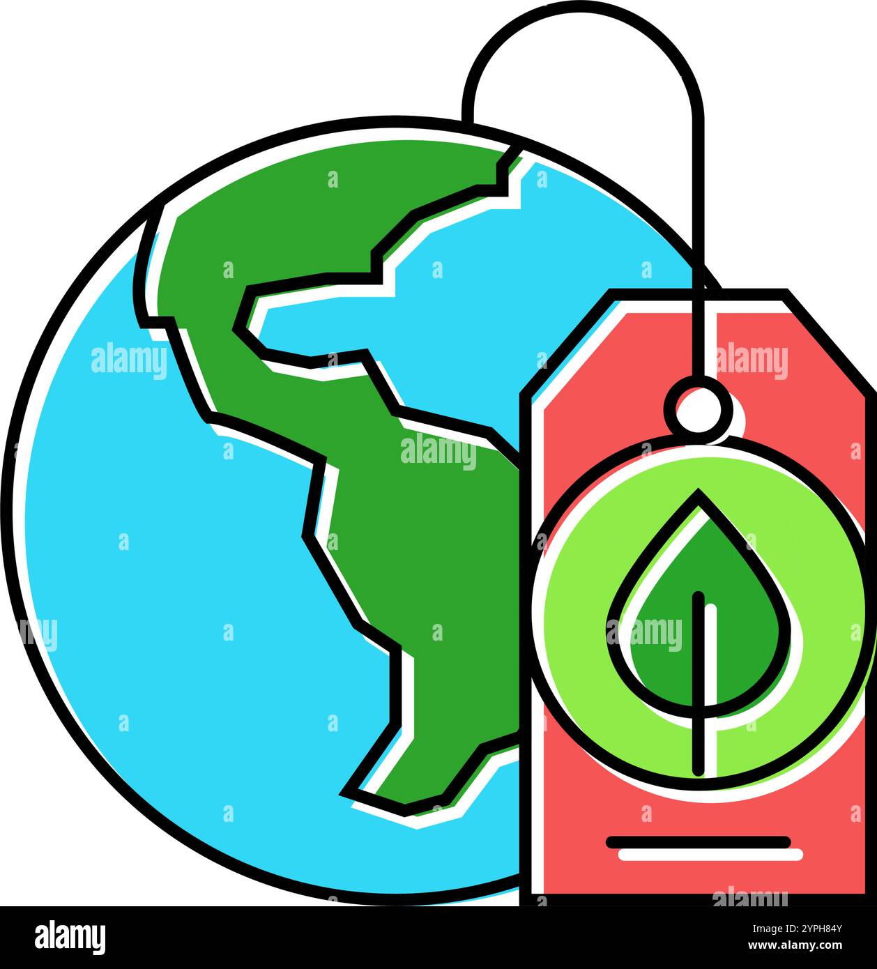 ethical consumption vegan food color icon vector illustration Stock ...