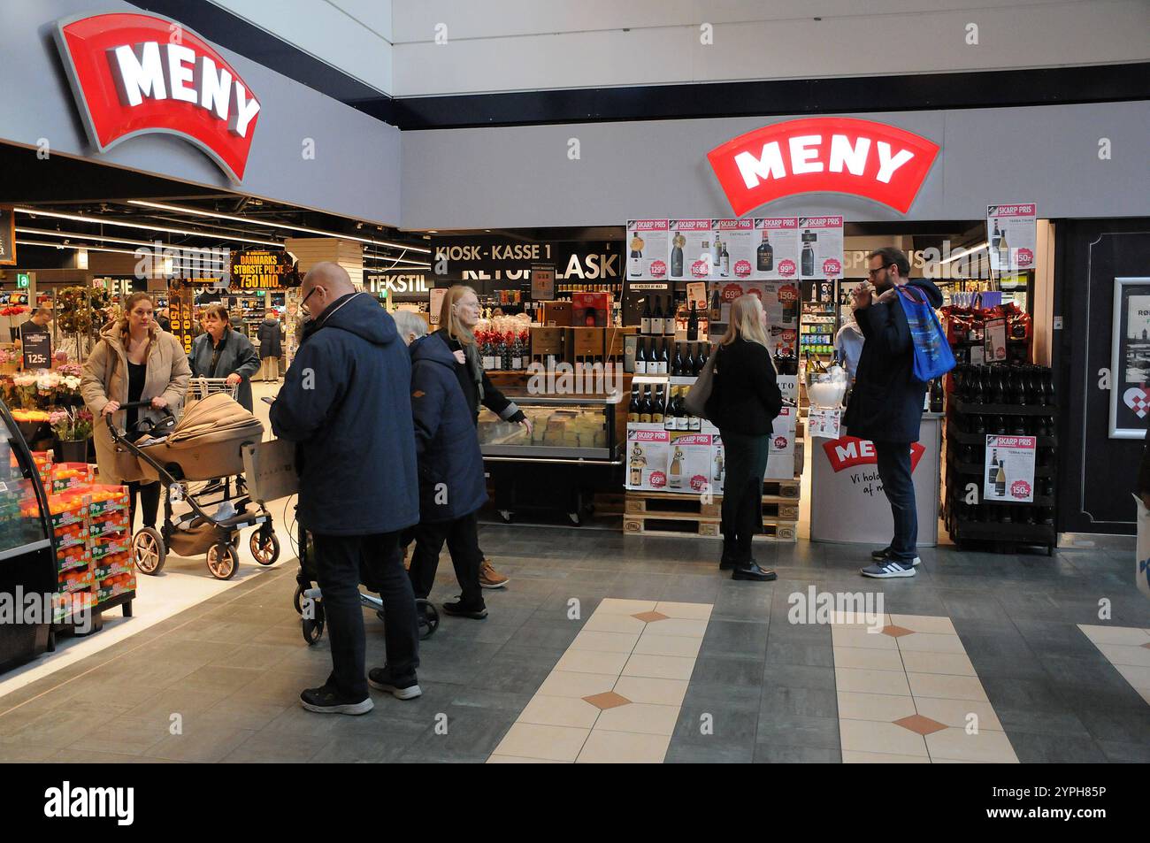 Copenhagen/ Denmark/30 Nov.2024/ Meny grocery store in danish capital ...