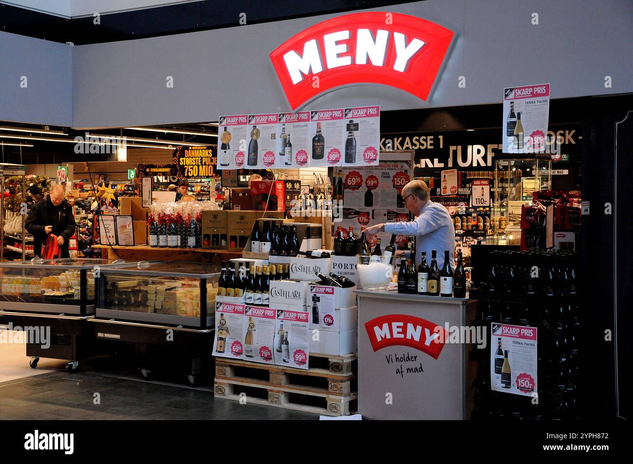 Copenhagen/ Denmark/30 Nov.2024/ Meny grocery store in danish capital ...