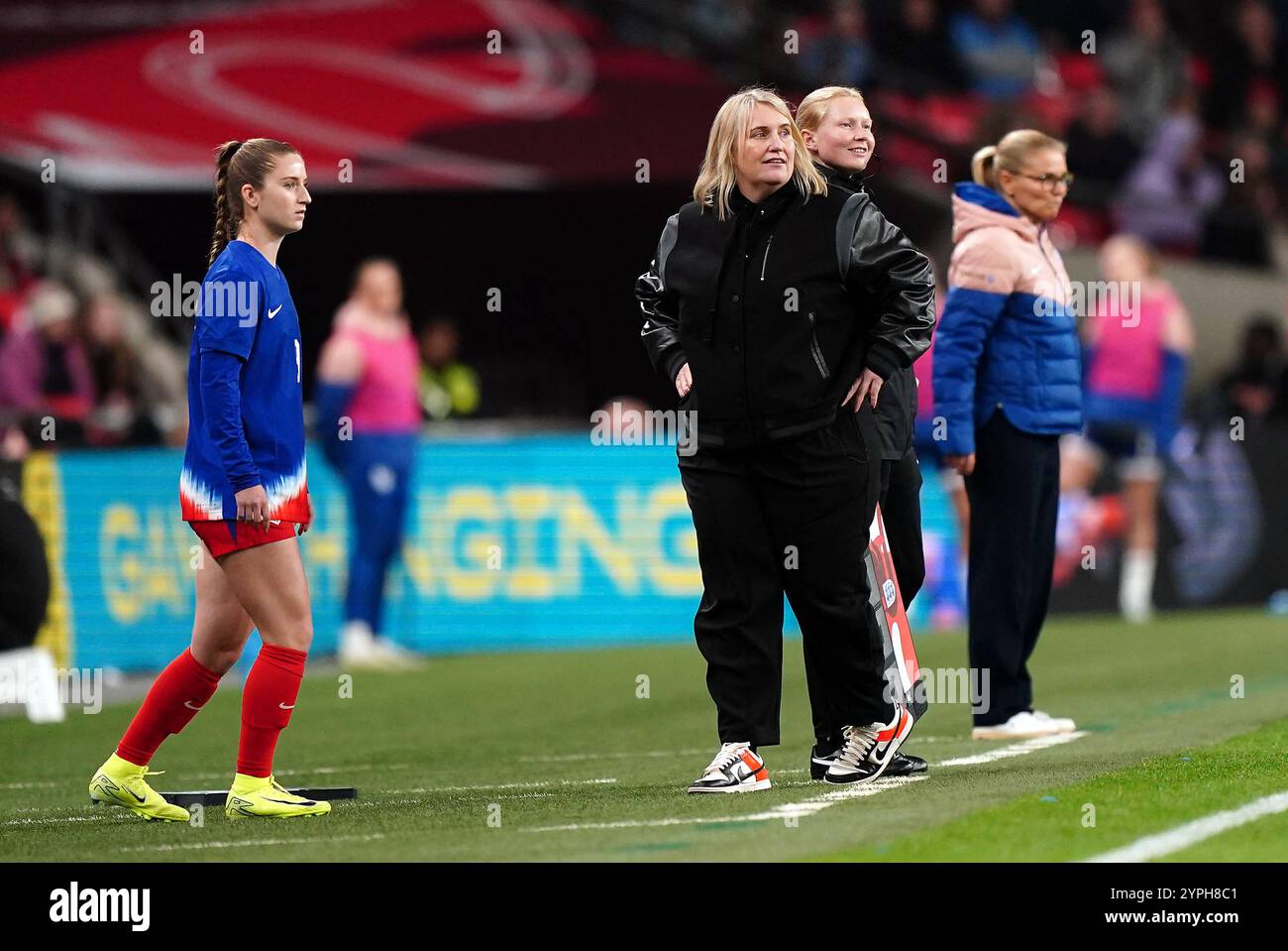 USA manager Emma Hayes during an international friendly match at ...