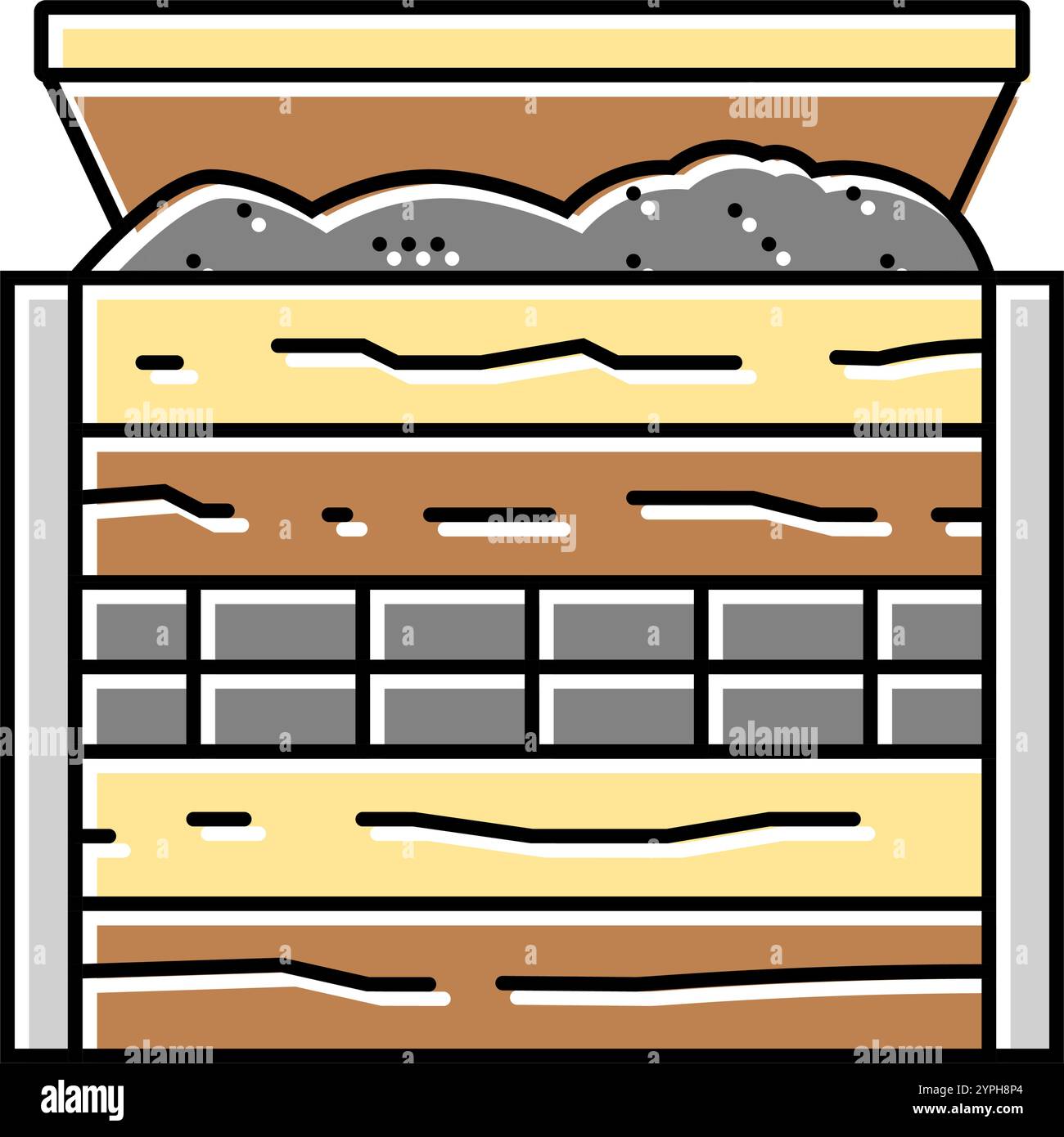 composting waste sorting color icon vector illustration Stock Vector Image & Art - Alamy