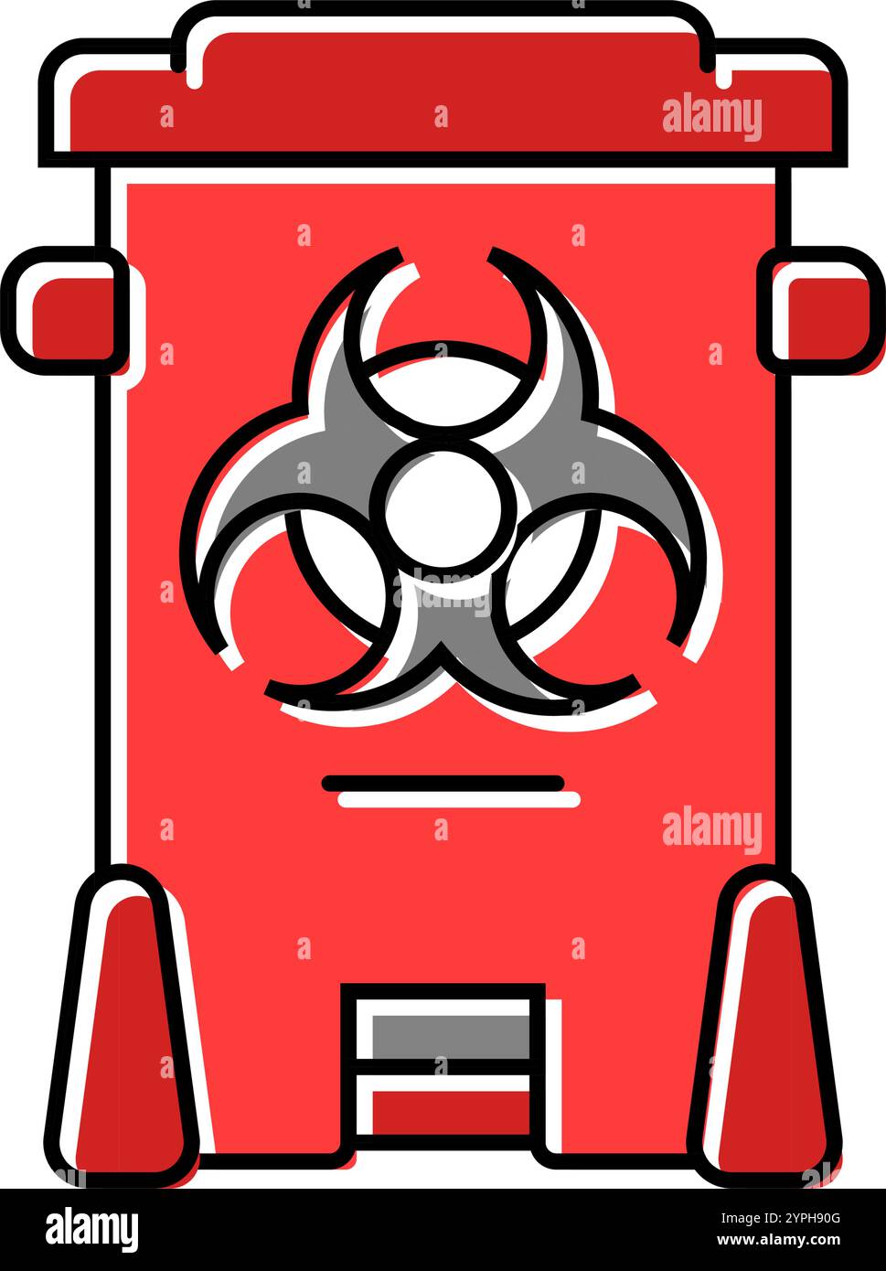 hazardous waste sorting color icon vector illustration Stock Vector ...