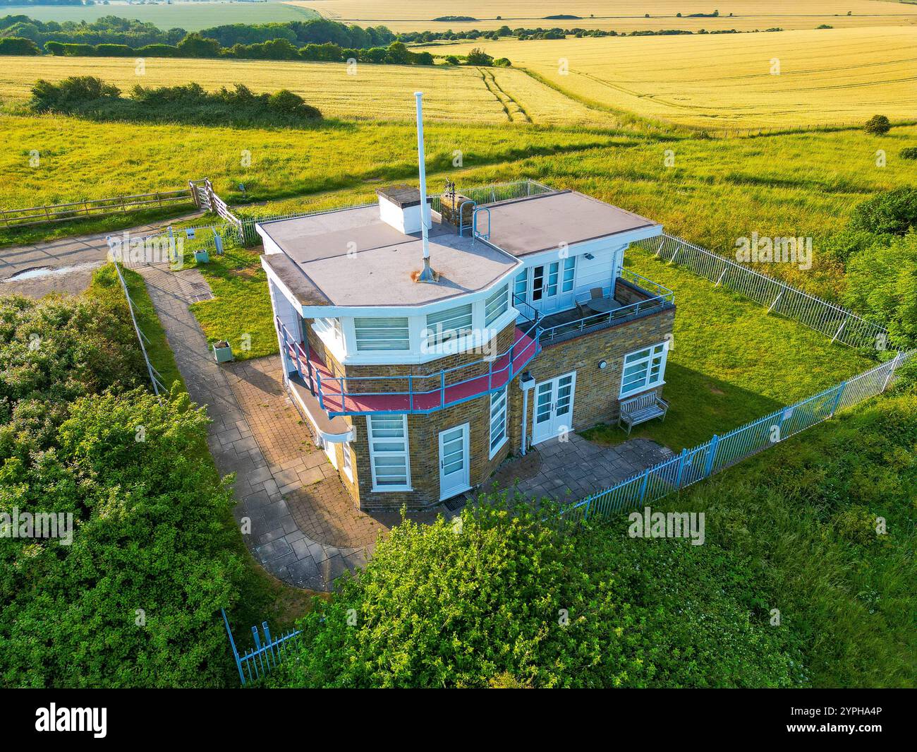 The Old Dover Coastguard Station on the White Cliffs of Dover in Kent ...