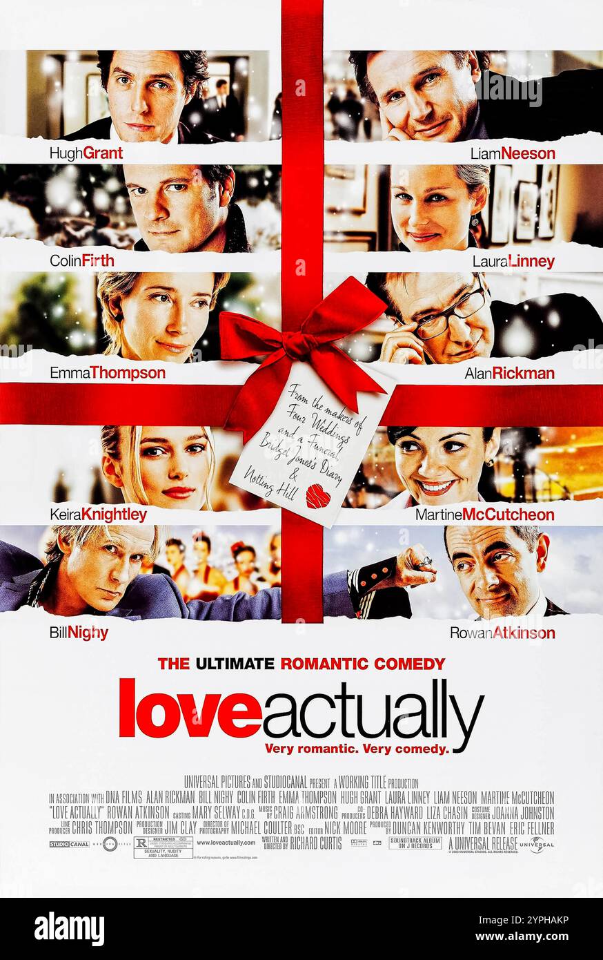 Love Actually (2003) directed by Richard Curtis and starring Hugh Grant ...
