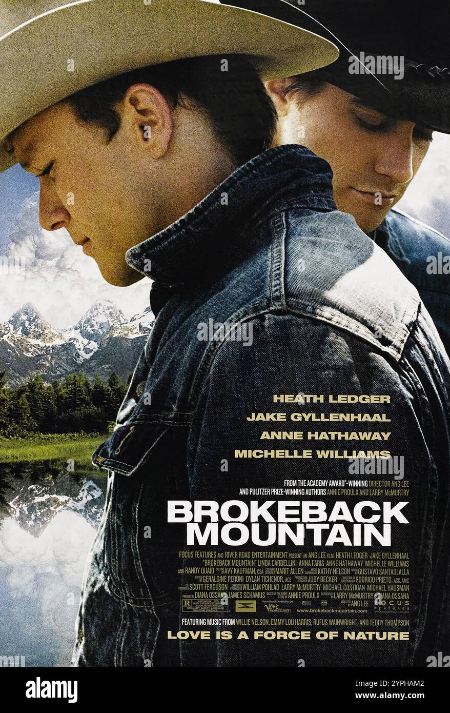 Brokeback Mountain (2005) directed by Ang Lee and starring Heath Ledger, Jake Gyllenhaal, and ...