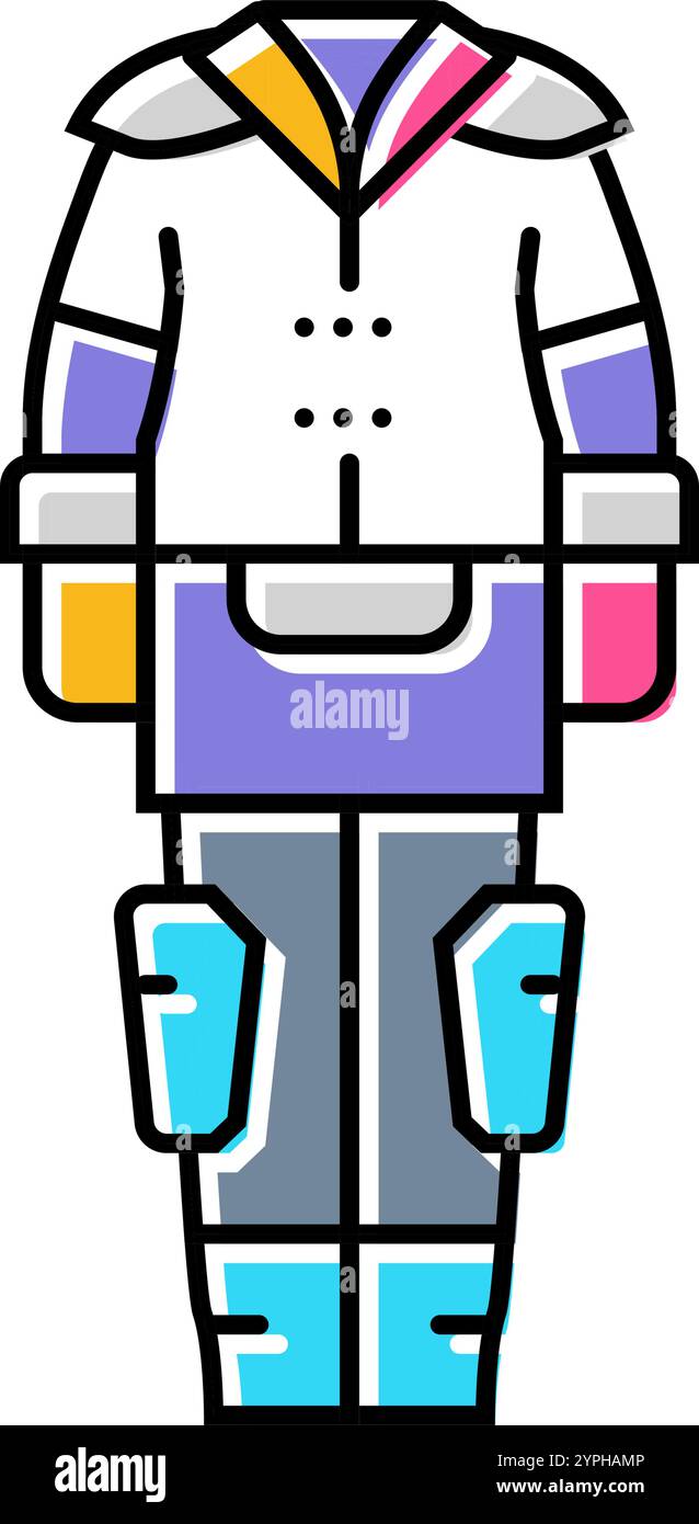 cyberpunk fashion cyberpunk color icon vector illustration Stock Vector ...