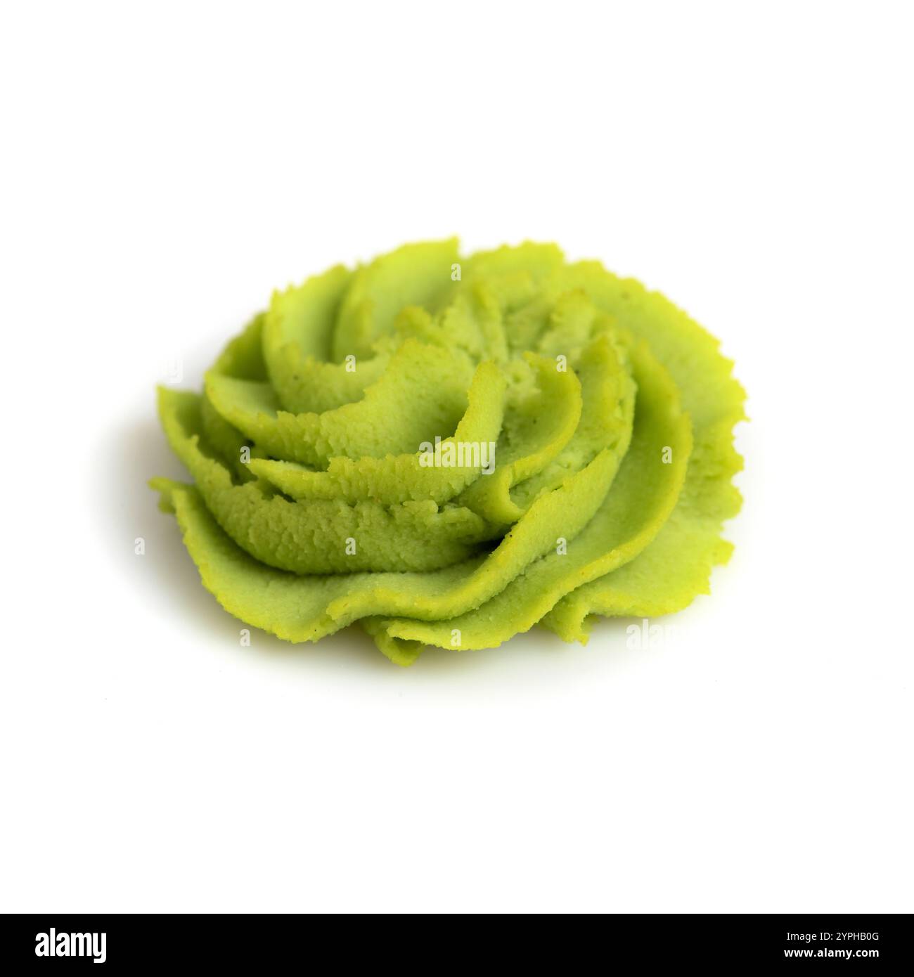 Wasabi portion on white background Stock Photo - Alamy