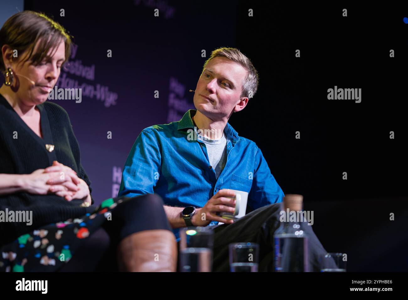 Hay-on-Wye, Wales, UK. Saturday 30th November 2024. Torsten Bell, Jess ...