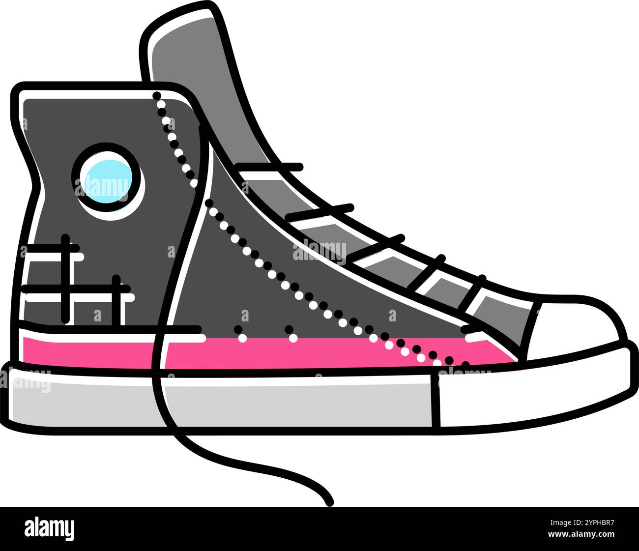 Goth shoes Stock Vector Images - Alamy
