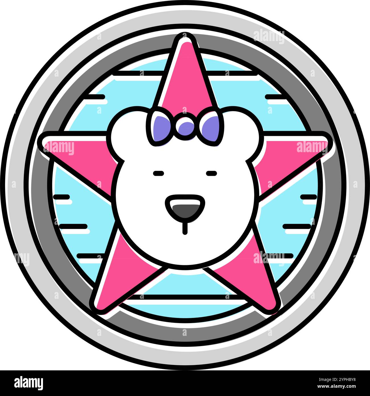 indie emo color icon vector illustration Stock Vector Image & Art - Alamy