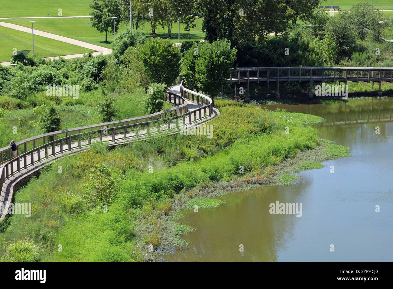 Winding Walkway Alongside River Stock Photo - Alamy