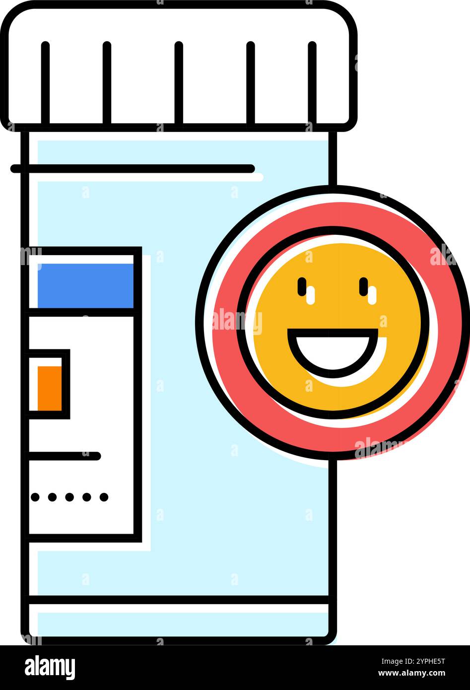 antidepressants medicines pharmacy color icon vector illustration Stock ...