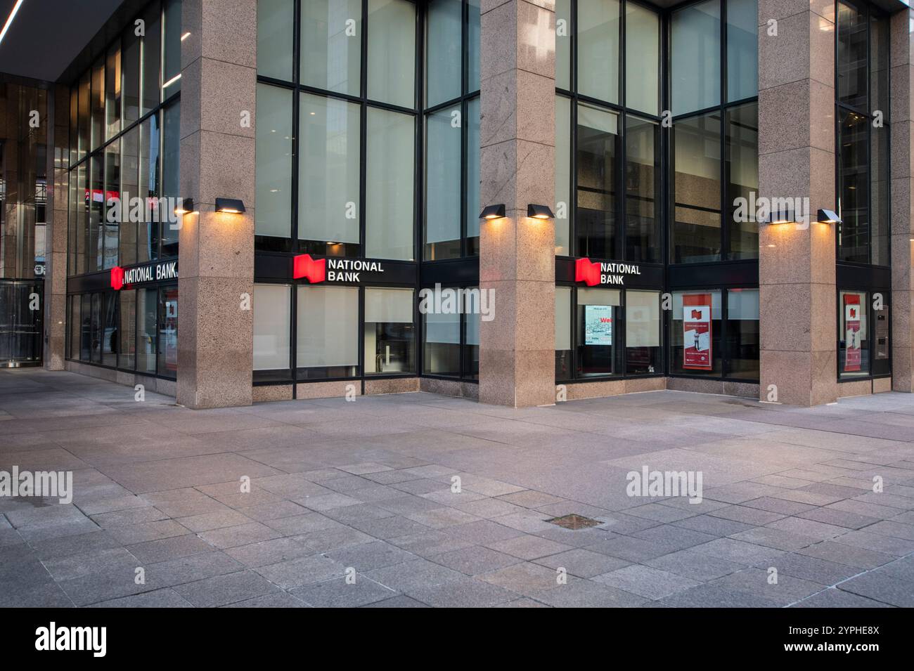 National Bank Financial signs in the Exchange Tower on King Street West ...