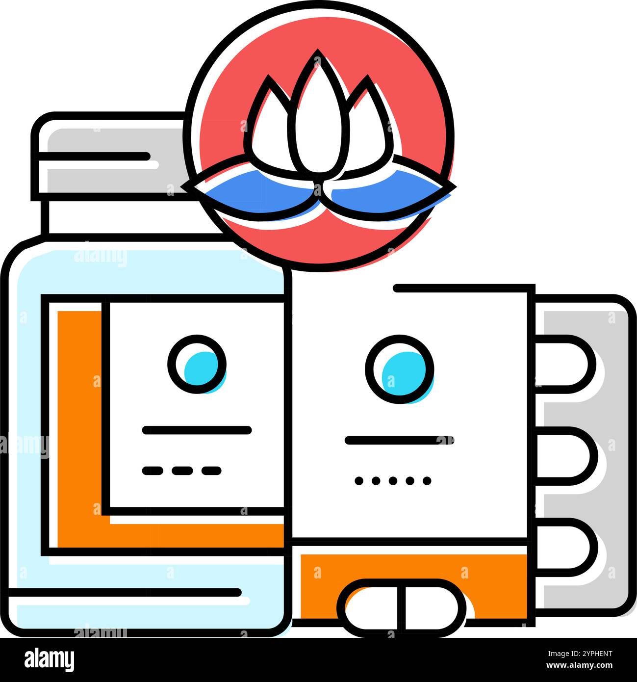 painkillers medicines pharmacy color icon vector illustration Stock ...