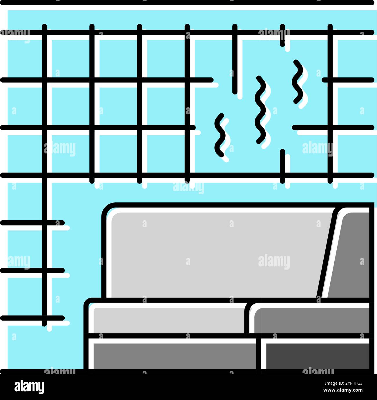 steam room color icon vector illustration Stock Vector Image & Art - Alamy