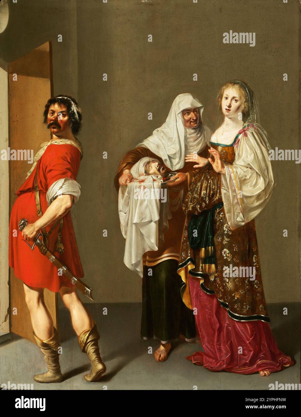 Salome with the Head of Saint John the Baptist, Jacob Duck. mid-1600s Stock Photo - Alamy