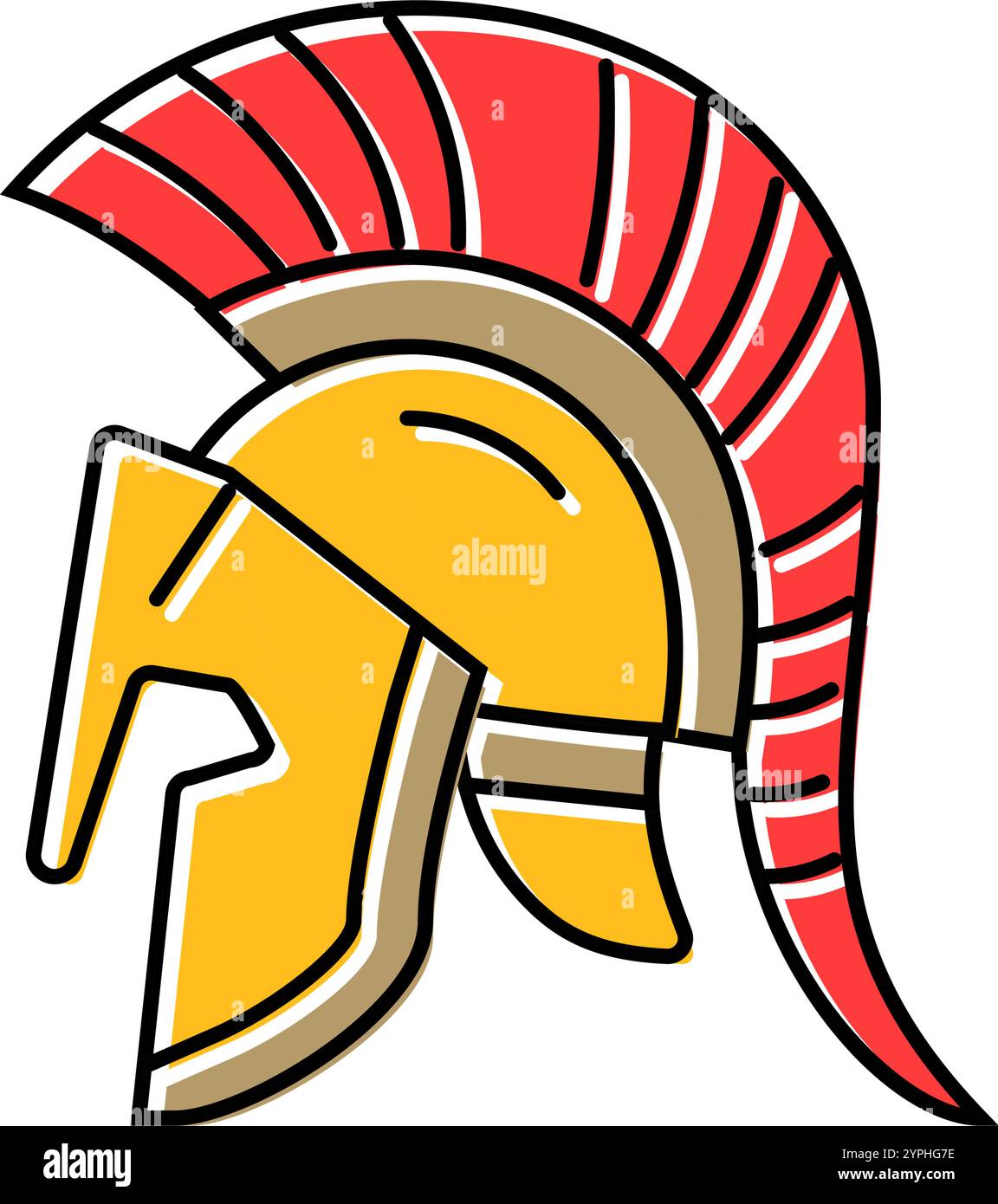 helmet ancient soldier color icon vector illustration Stock Vector ...