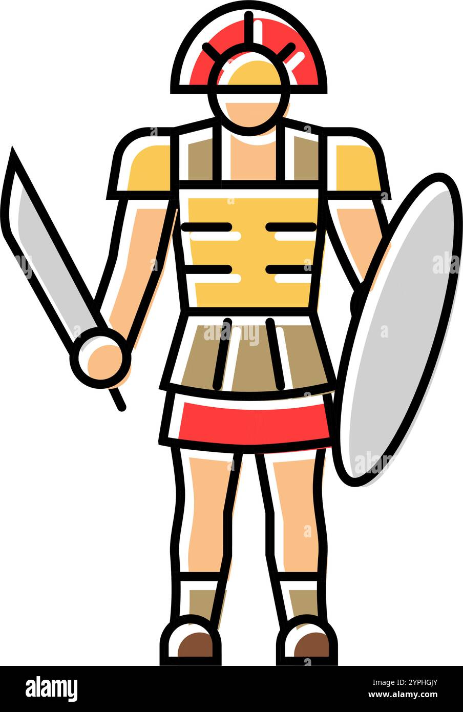warrior sparta color icon vector illustration Stock Vector Image & Art ...