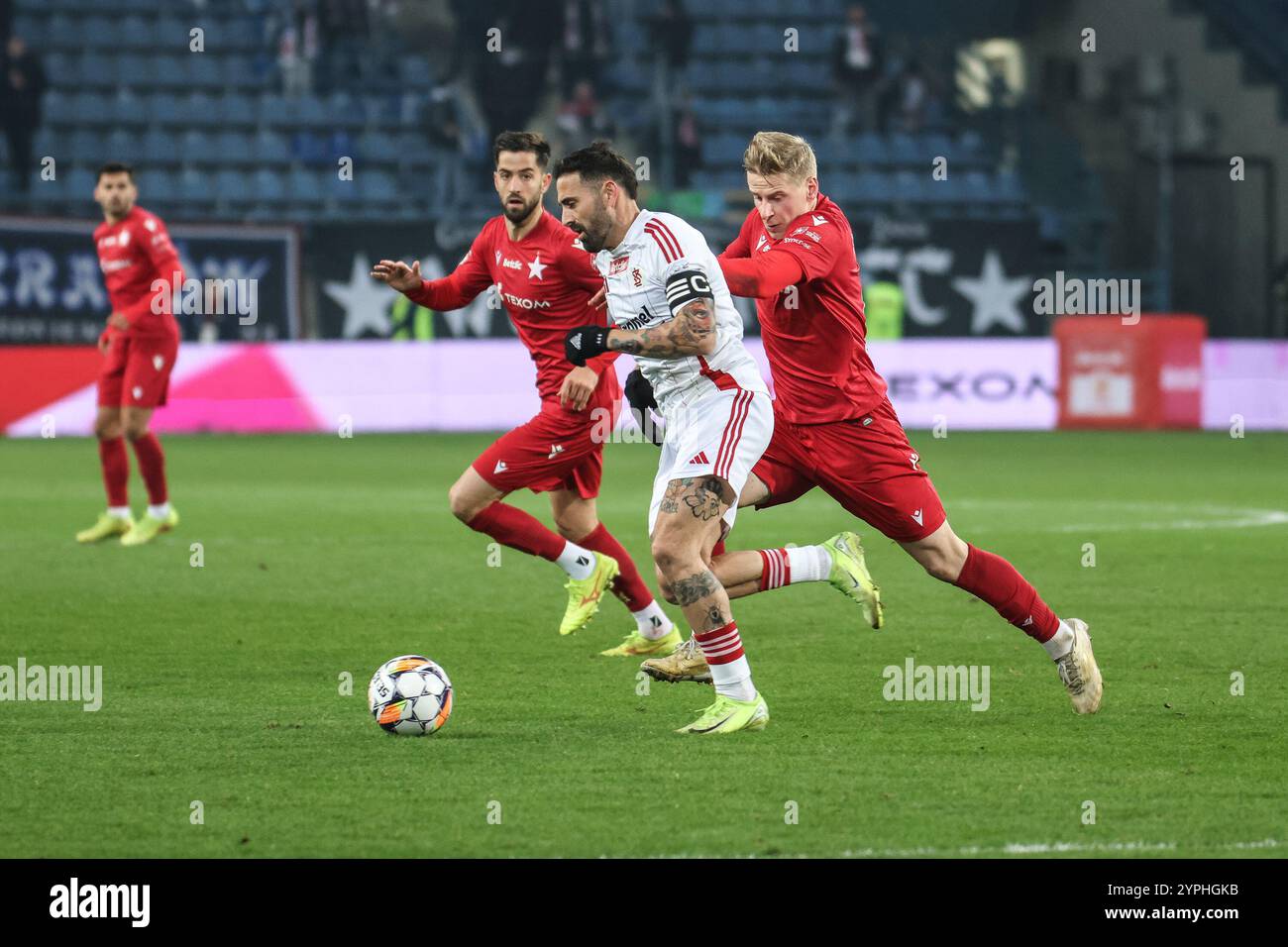 Krakow, Poland, 30th November, 2024, football 2024 2025 Betclic 1 Liga ...