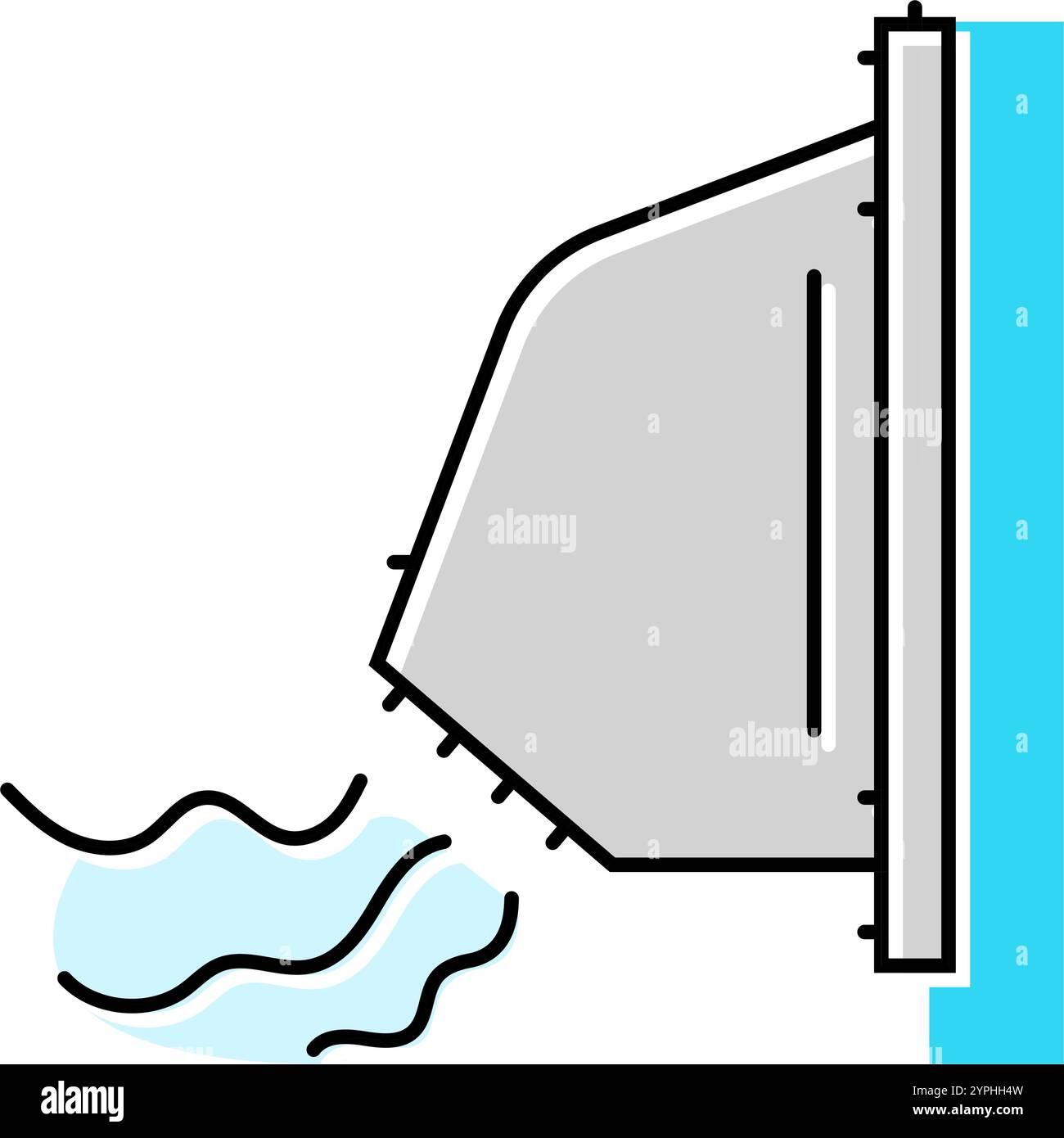 fresh air intake ventilation color icon vector illustration Stock ...
