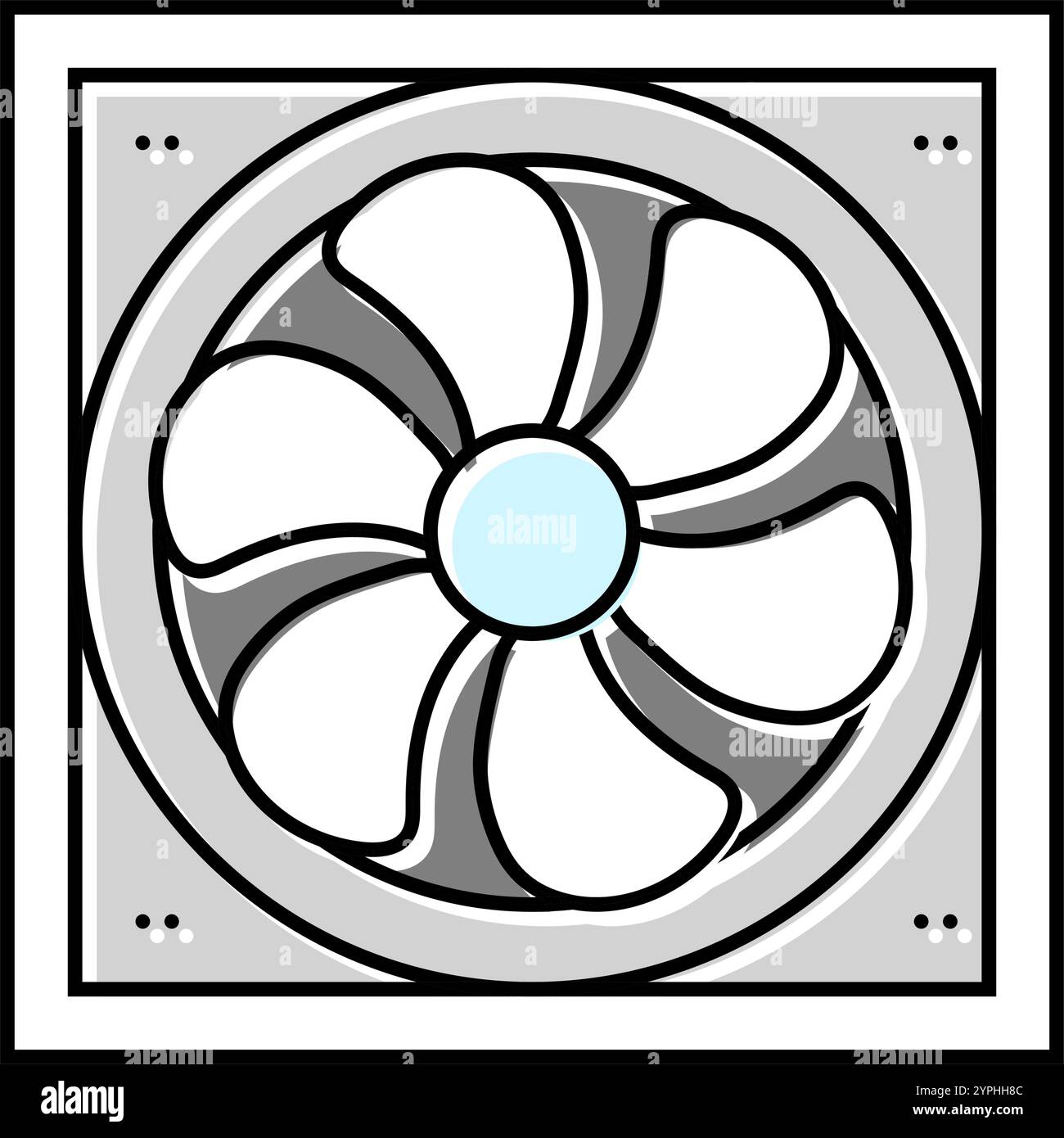 ventilation fan color icon vector illustration Stock Vector Image & Art ...