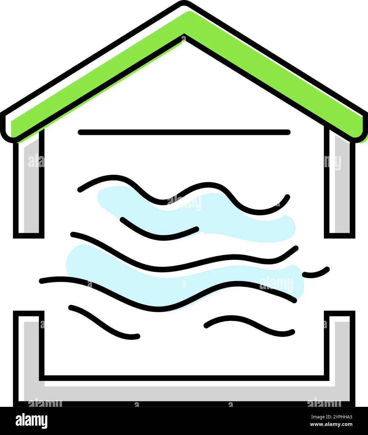 natural ventilation color icon vector illustration Stock Vector Image ...