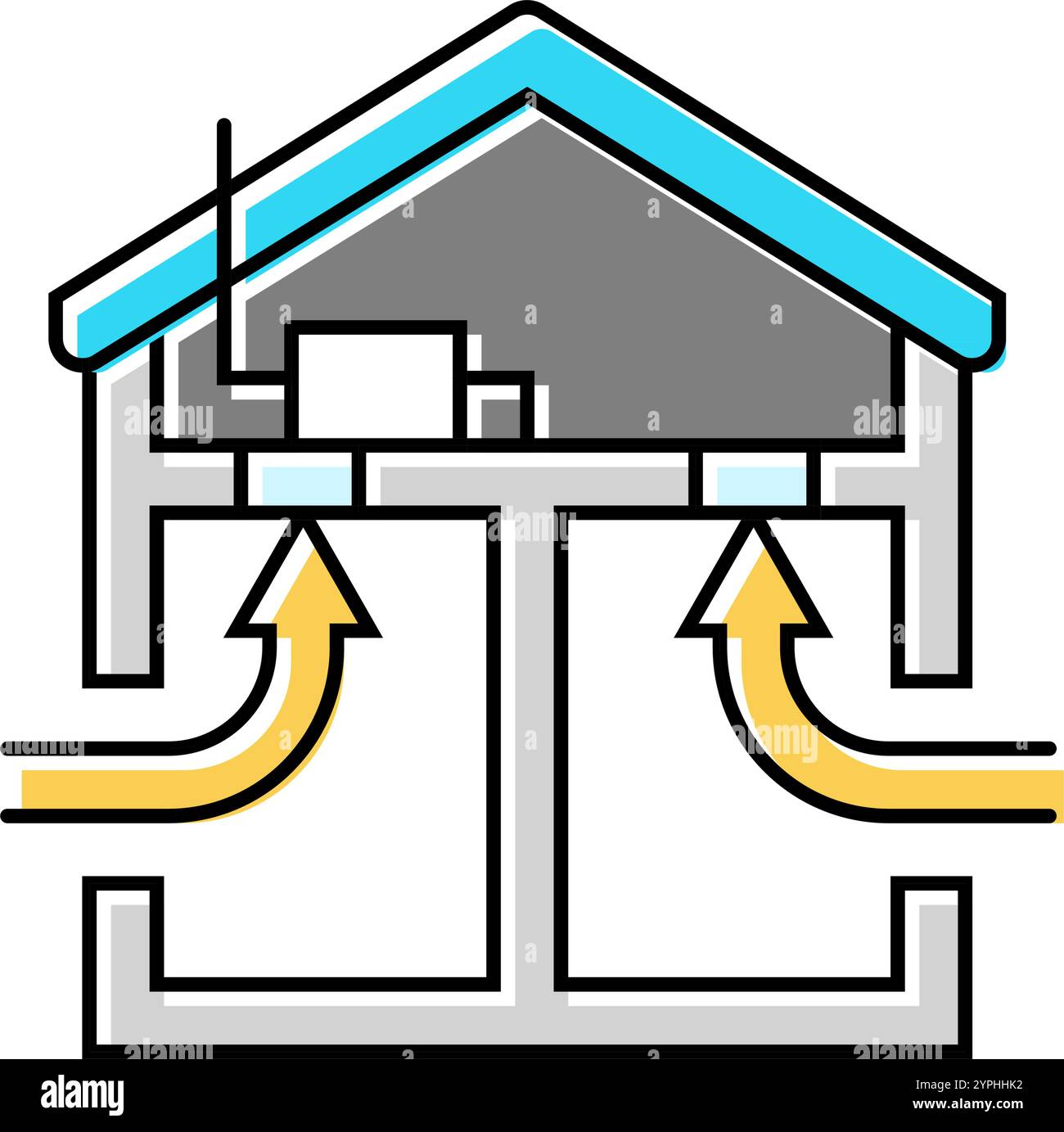 ventilation system color icon vector illustration Stock Vector Image ...
