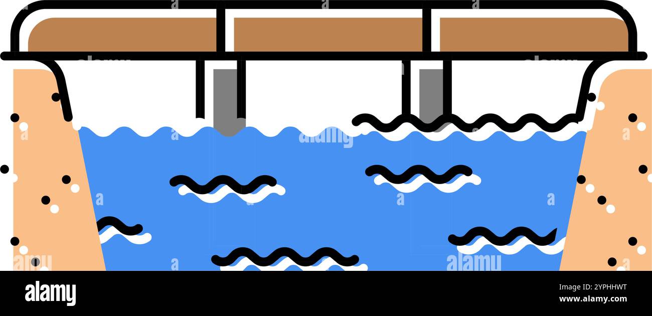 beam bridge color icon vector illustration Stock Vector Image & Art - Alamy