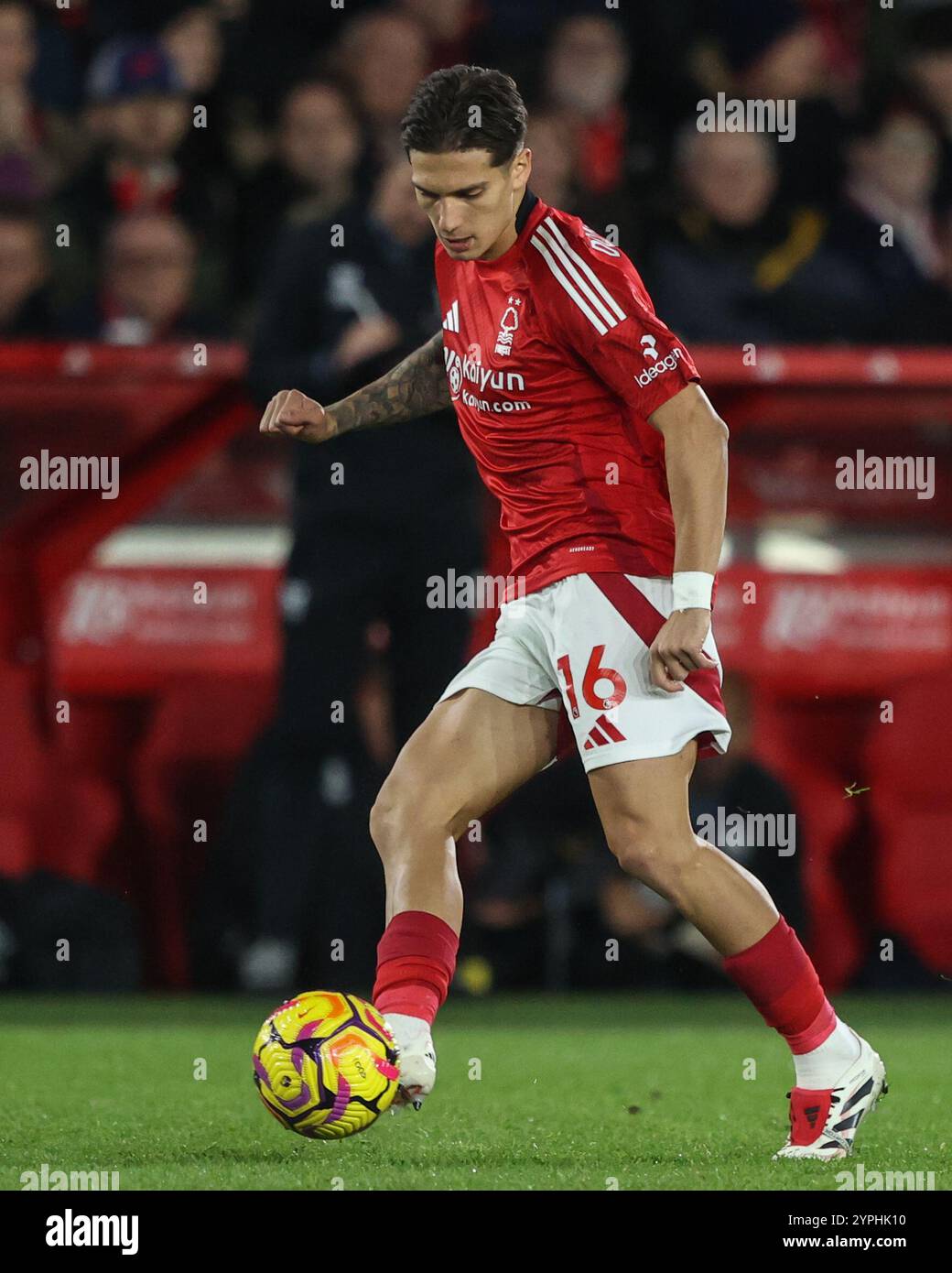 Nicolás Domínguez of Nottingham Forest during the Premier League match ...