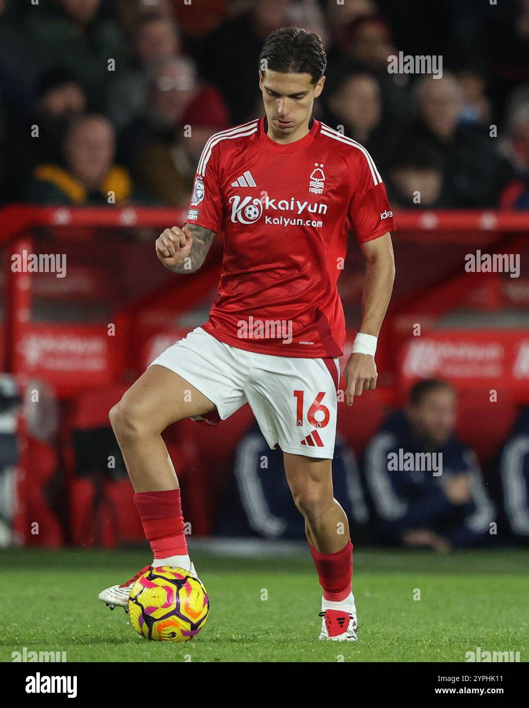 Nicolás Domínguez of Nottingham Forest during the Premier League match ...