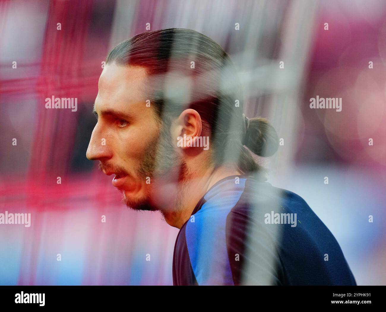 Red Bull Arena, Leipzig, Germany. 30th Nov, 2024. Kamil Grabara of VfL ...