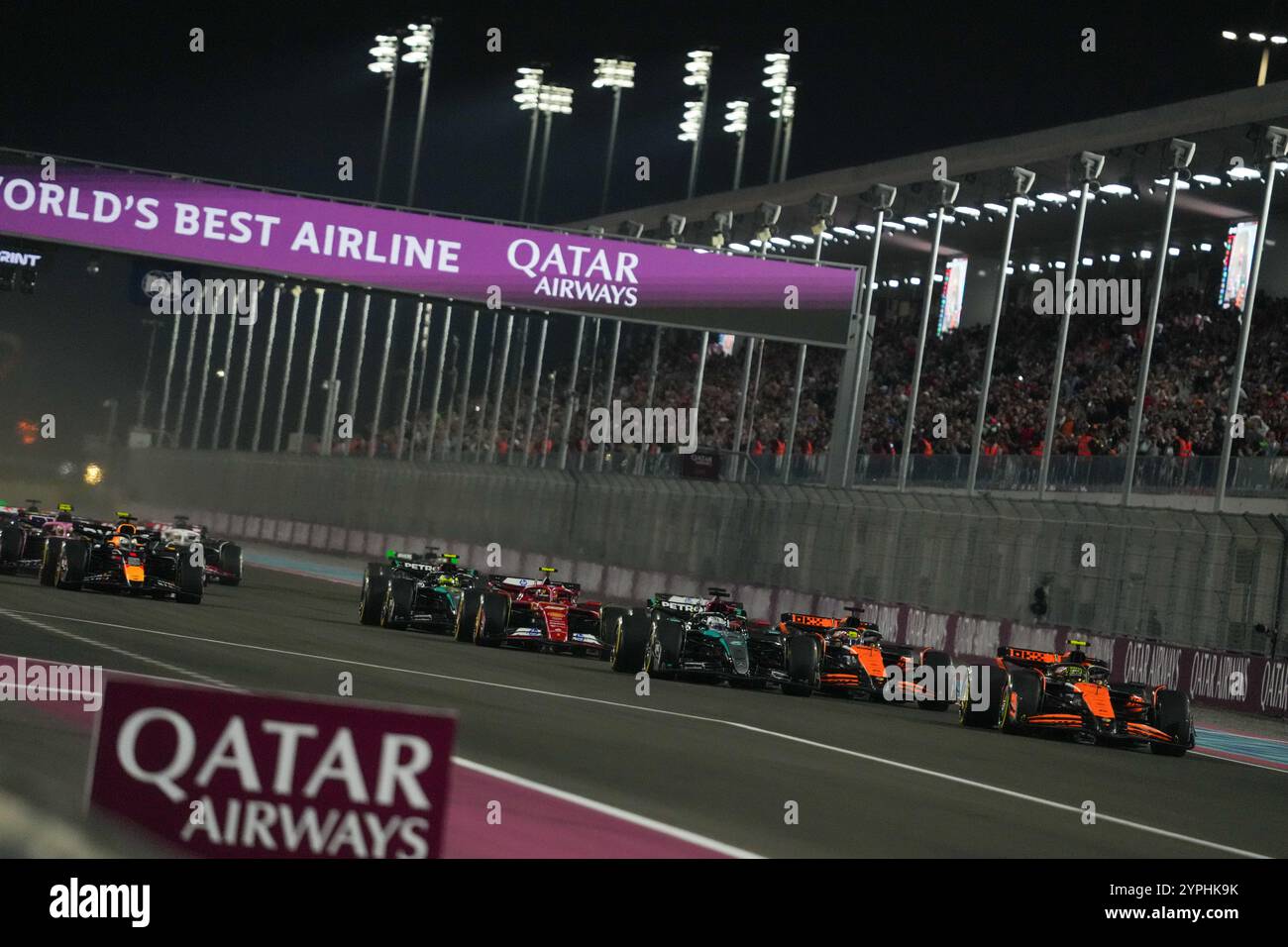 Doha, Qatar. 28th Nov, 2024. Start of Sprint Race 30.11.2024, Lusail International Circuit, Doha ...