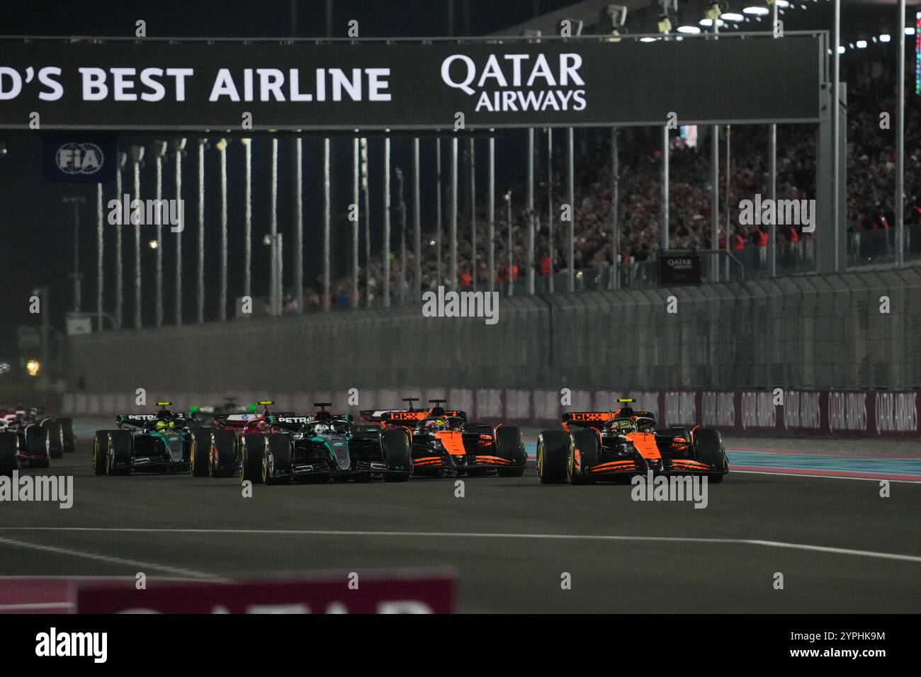 Doha, Qatar. 28th Nov, 2024. Start of Sprint Race 30.11.2024, Lusail ...