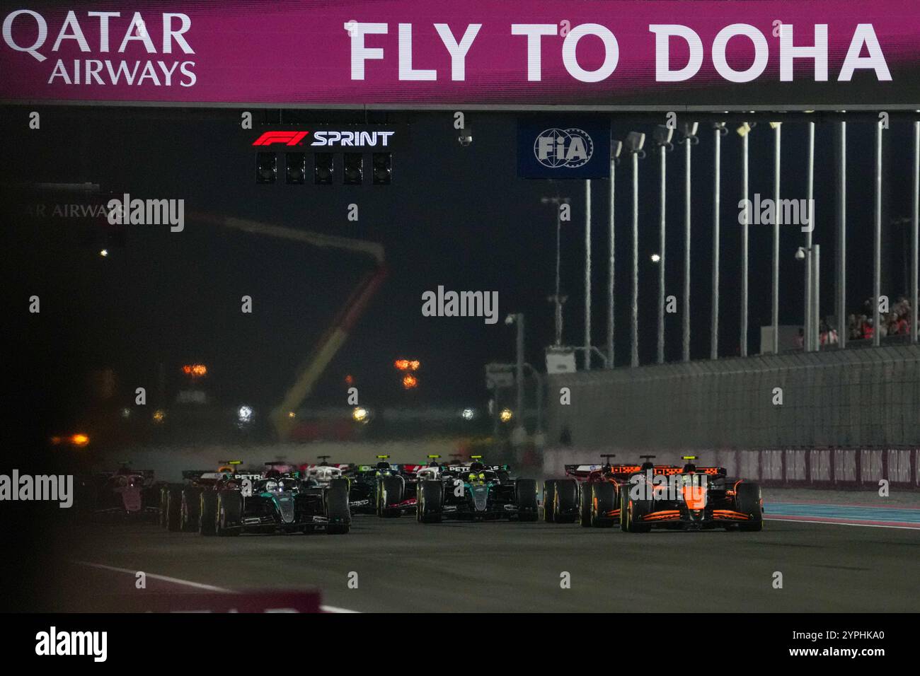 Doha, Qatar. 28th Nov, 2024. Start of Sprint Race 30.11.2024, Lusail International Circuit, Doha ...
