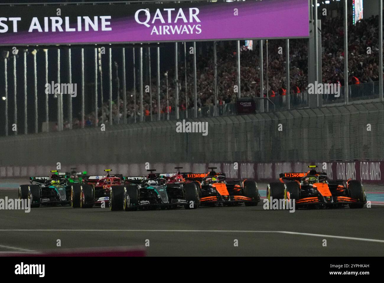 Doha, Qatar. 28th Nov, 2024. Start of Sprint Race 30.11.2024, Lusail International Circuit, Doha ...