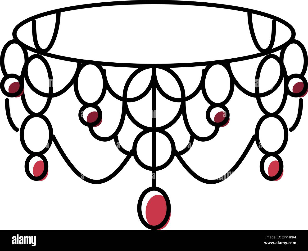 lace goth subculture color icon vector illustration Stock Vector Image ...