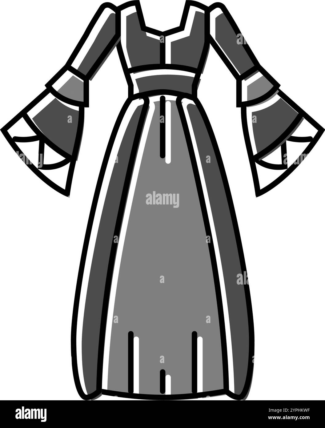 victorian goth subculture color icon vector illustration Stock Vector ...