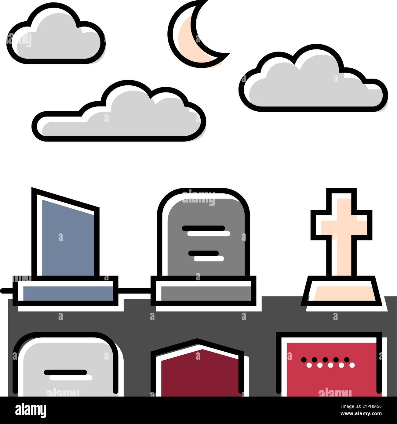 deathrock goth subculture color icon vector illustration Stock Vector ... deathrock goth subculture color icon vector illustration Stock Vector ...