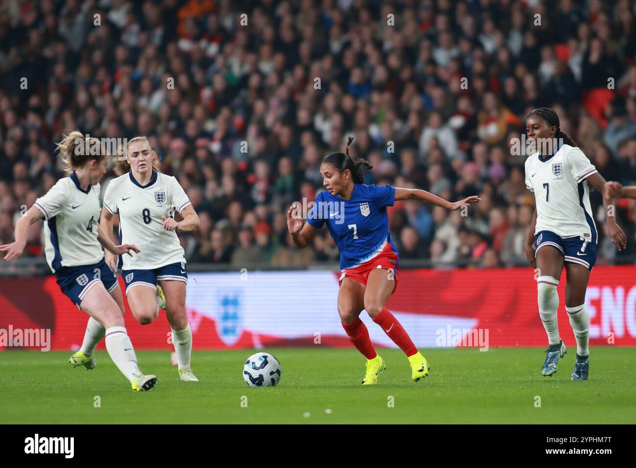 London, England, November 30th 2024: Alyssa Thompson (7 United States ...
