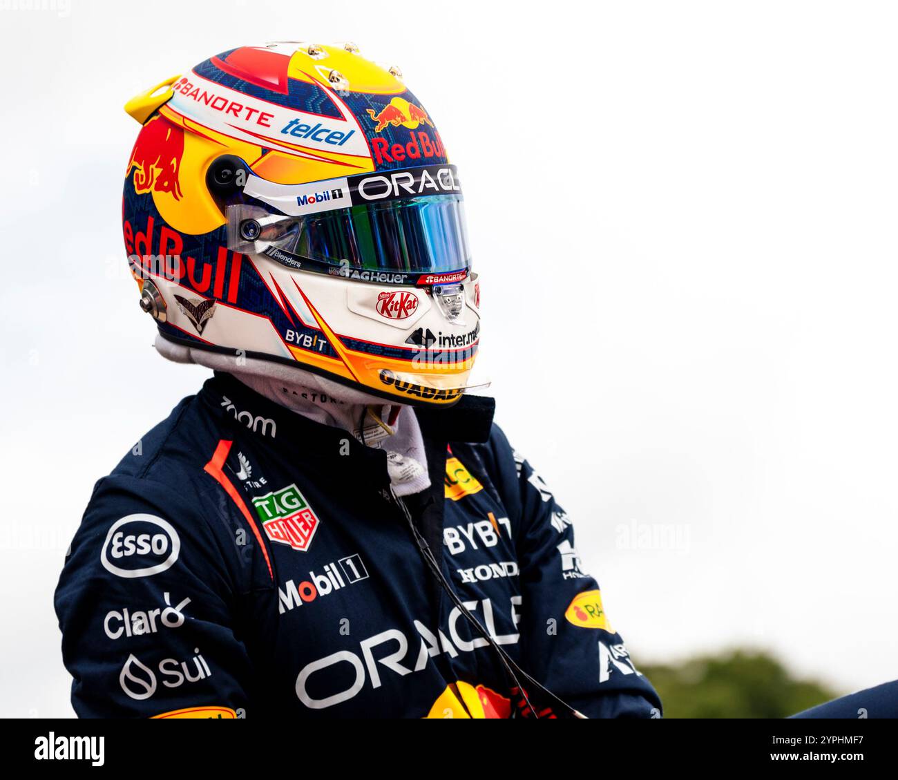 Sergio Perez (MEX) driving the 2022 Red Bull RB18 at the Goodwood ...