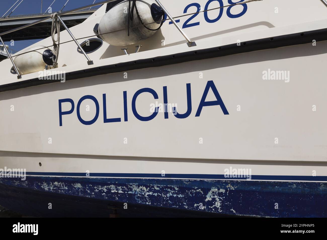 Croatian police patrol boat hi-res stock photography and images - Alamy