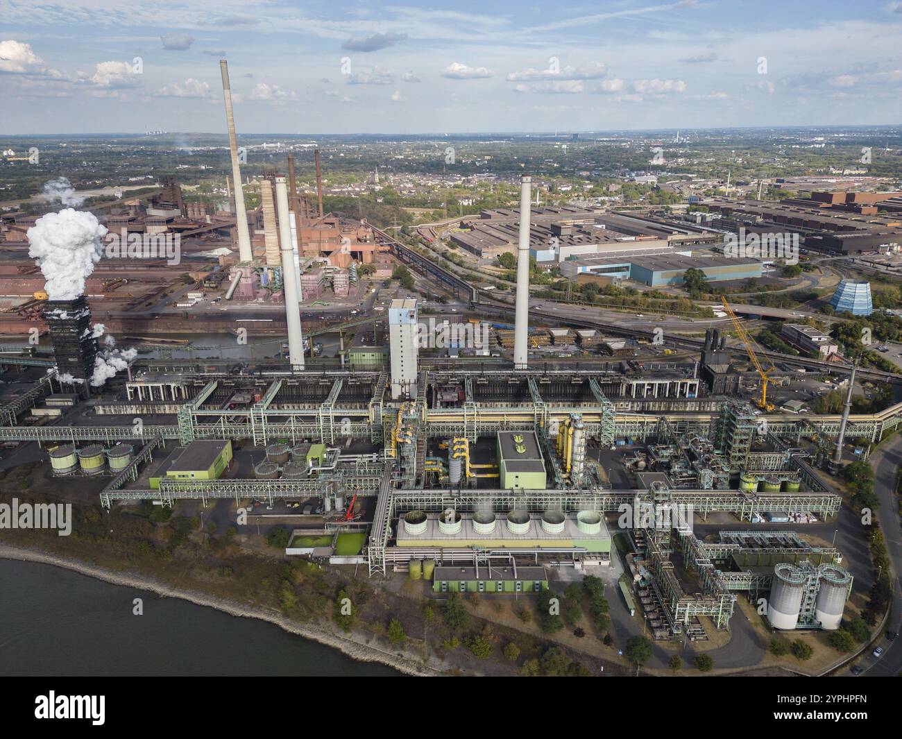 The Schwelgern coking plant in Duisburg, in operation since 2003, is ...