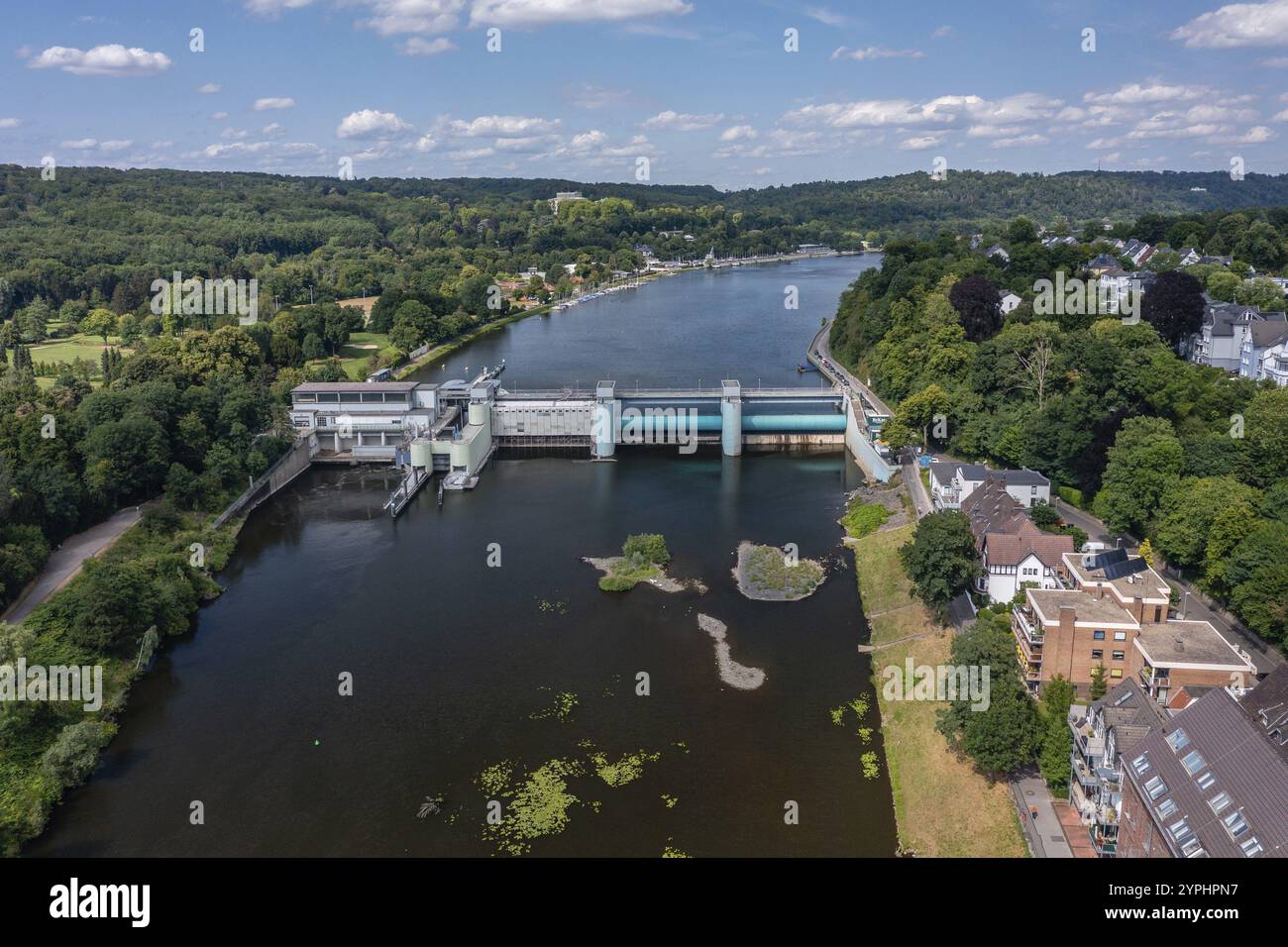 The Baldeney hydropower plant and dam is a run-of-river power plant in ...
