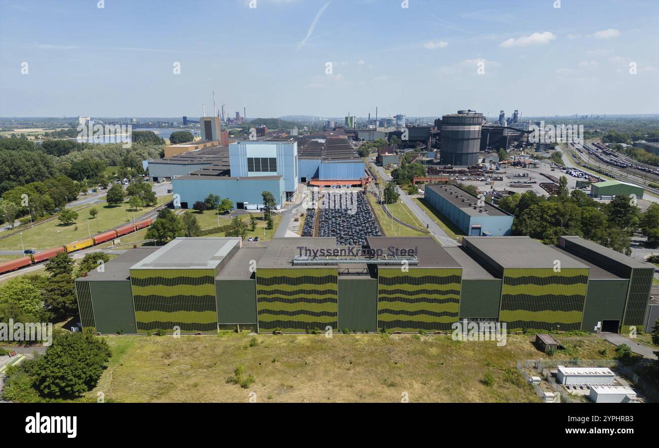 Hot Strip Mill and Rolling Mill in the Steel Works of ThyssenKrupp ...