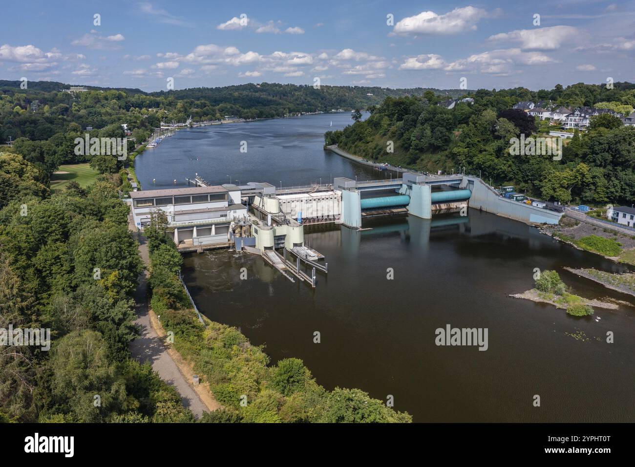 The Baldeney hydropower plant and dam is a run-of-river power plant in ...
