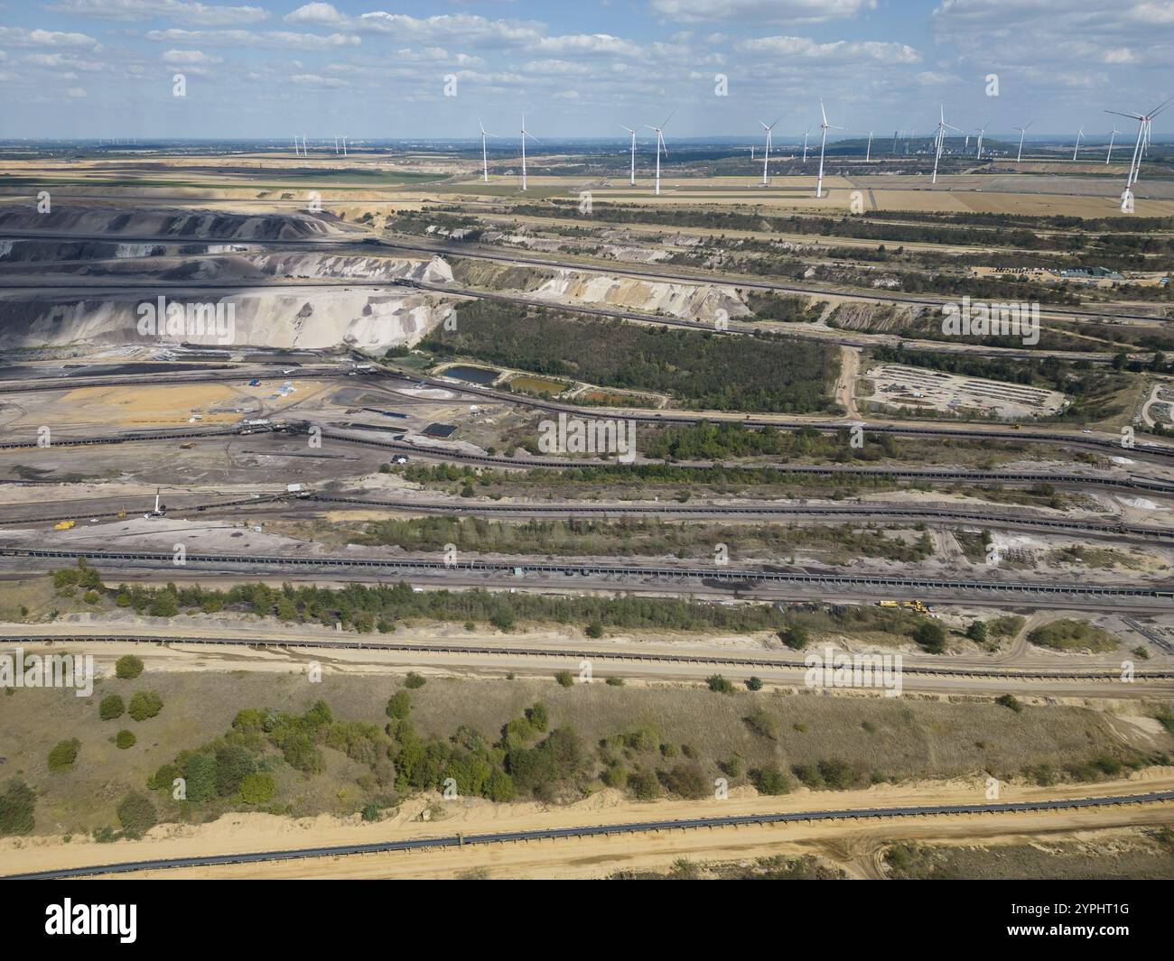 The Garzweiler open pit mine is a lignite mine operated by RWE Power in ...
