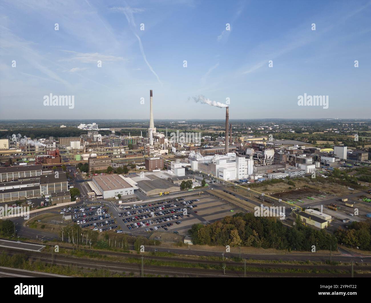 CHEMPARK in Krefeld, North rhine westphalia, is one of three industrial ...