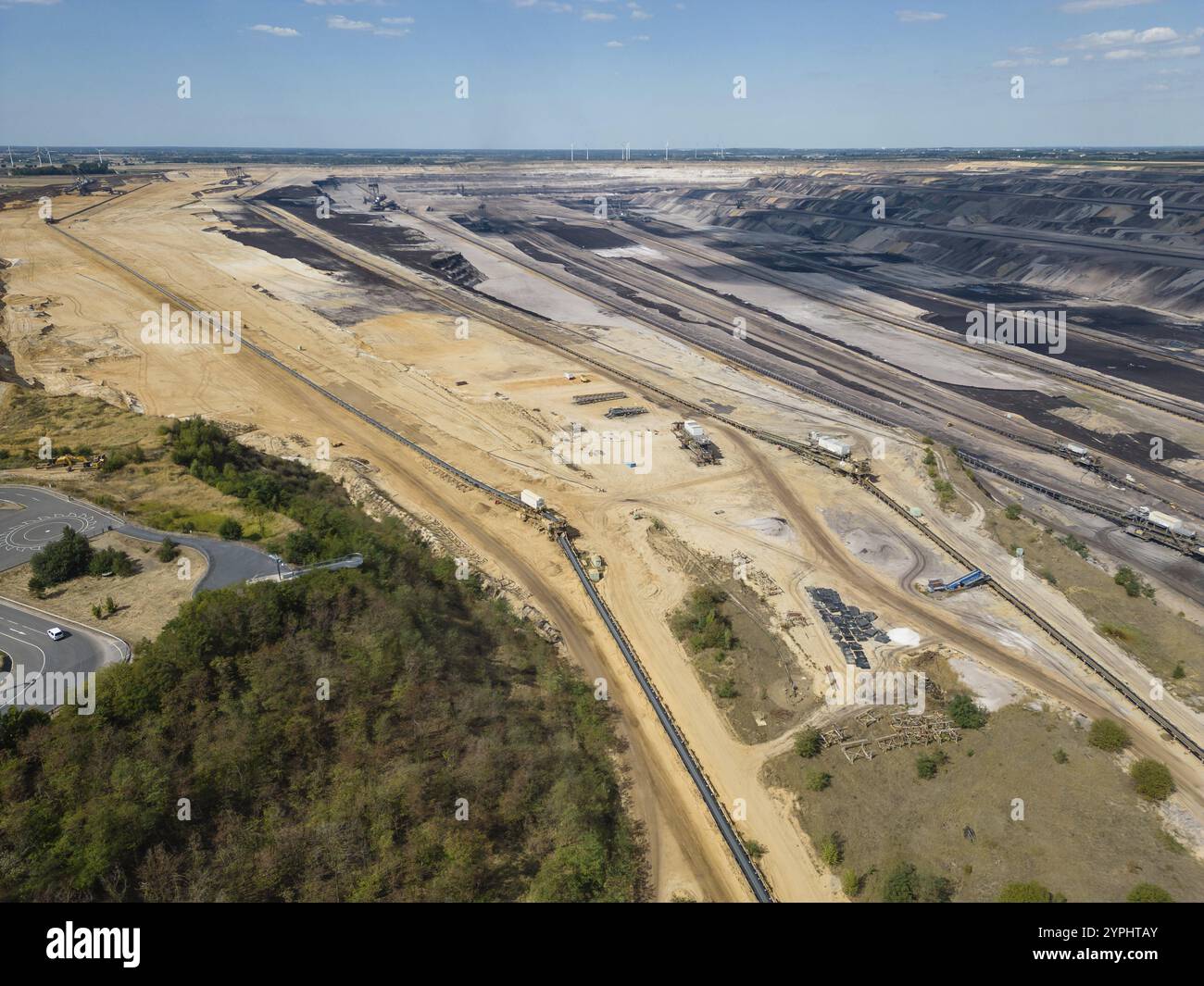 The Garzweiler open pit mine is a lignite mine operated by RWE Power in ...