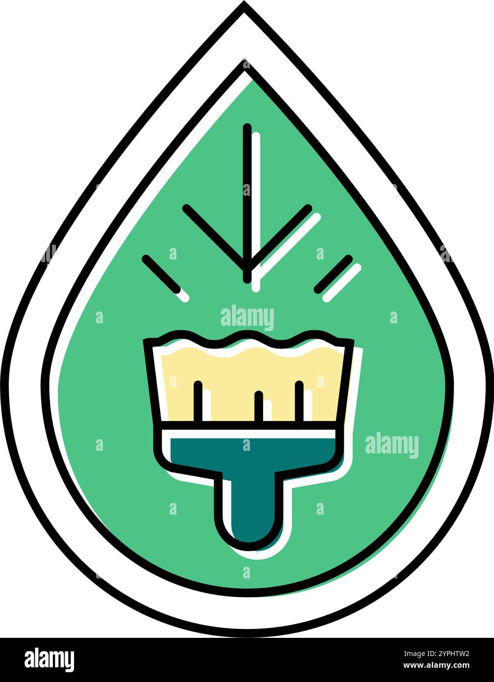 natural dyes sustainable fashion color icon vector illustration Stock ...